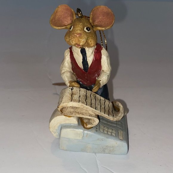 Kurt Adler | Holiday | Vintage Kurt Adler Accountant Mouse Ornament ...